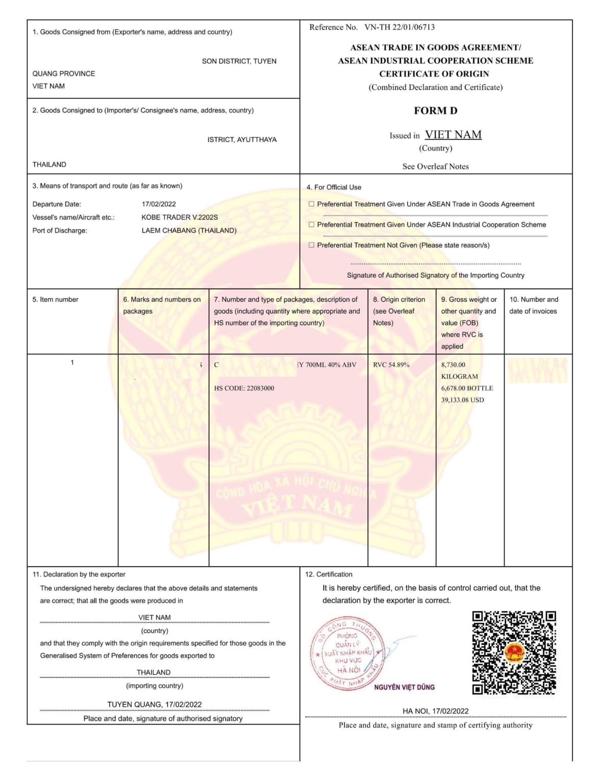 C/O Form D là gì? Hồ sơ và quy trình xin cấp từ A-Z - TTL Cargo Max